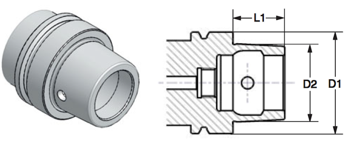 Zuern Toolholders with HSK-tapers shank DIN 69893-1/ISO 12164-3