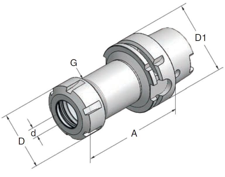 Zuern HSK Collet chucks for collets ER/ESX DIN 6499 / ISO 15488