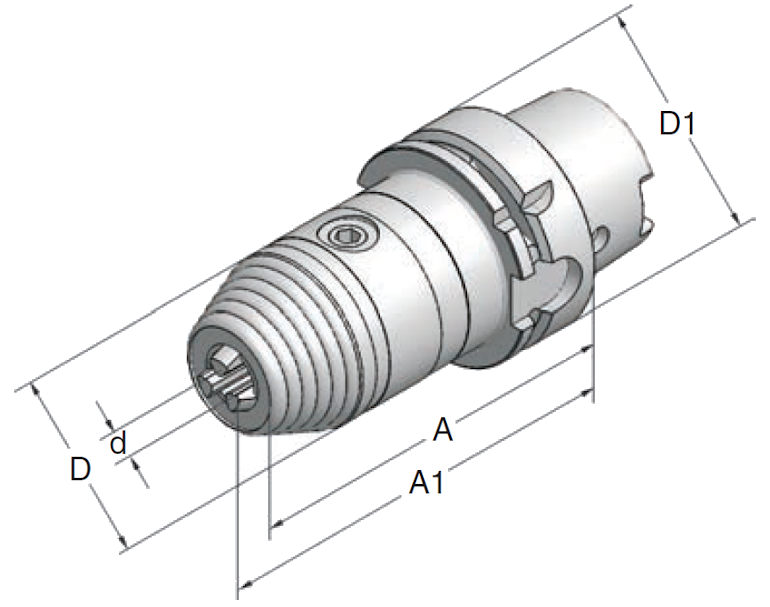 Zuern HSK CNC-Drill chucks for clockwise and anti-clockwise rotation