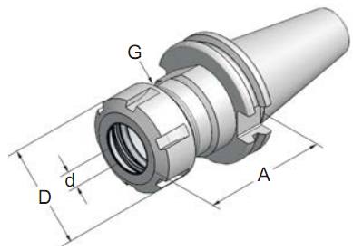 Zuern ISO Collet chucks for collets ER/ESX DIN 6499 / ISO 15488